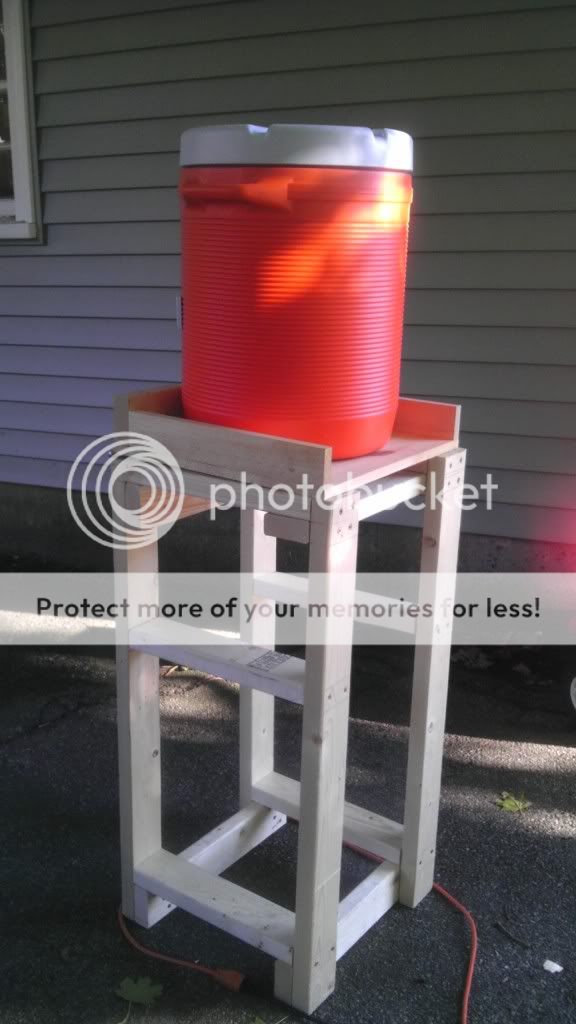 Tilting Mash Tun Stand | Homebrew Talk - Beer, Wine, Mead, & Cider ...