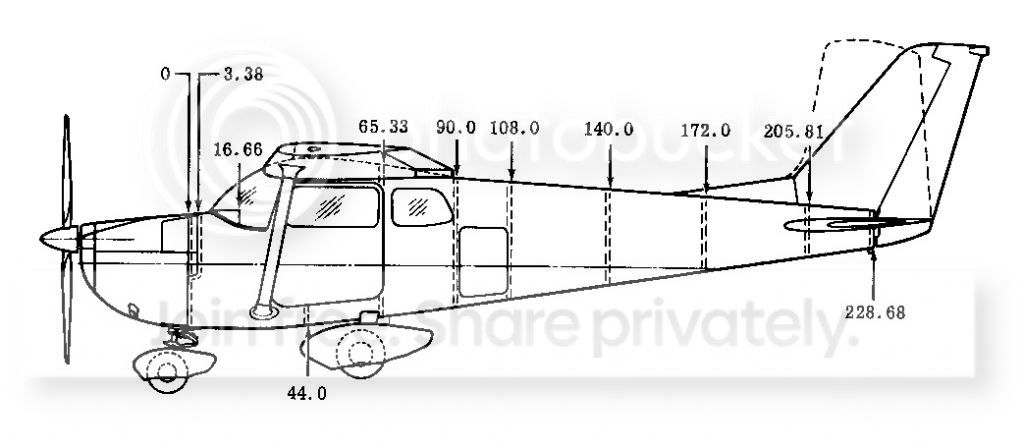 Ex. of W&B w/wo rear seat in C172 | Pilots of America
